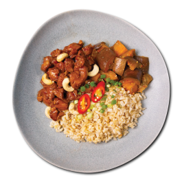 Gong Bao Chicken with Brown Rice and Eggplants - LARGE